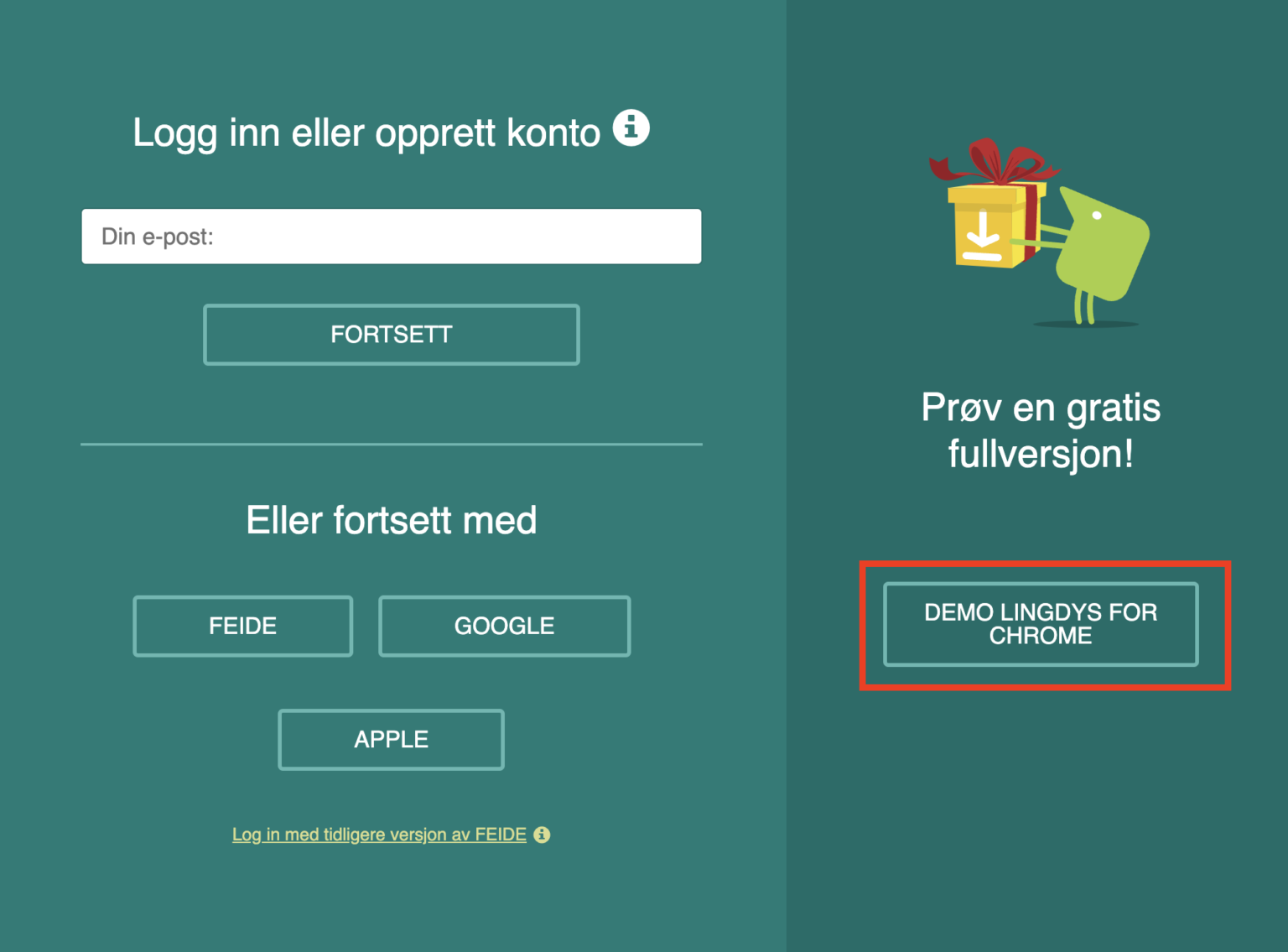 Lingdys for Chrome: Opplæring og støtte - Everway AS